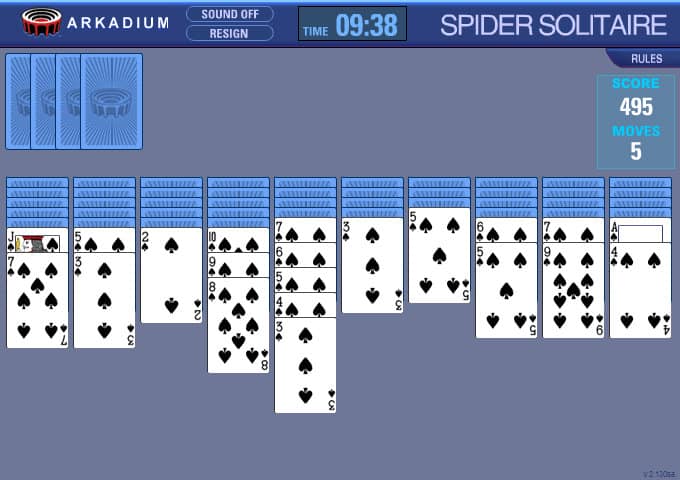 Spider Solitaire 3 - Kostenloses Online-Spiel | FunnyGames