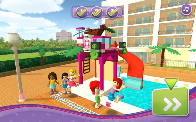Lego Friends: Pool Party - Kostenloses Online-Spiel | FunnyGames